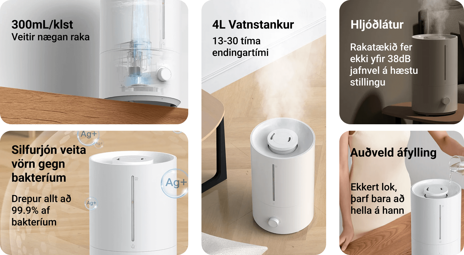 Xiaomi Humidifier 2 Lite rakatæki - Mi búðin
